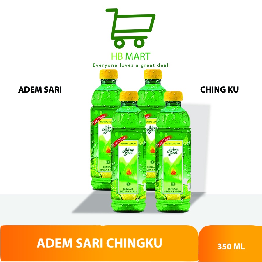Jual Adem Sari Ching Ku Minuman Penyejuk Botol Herbal Lemon 350 Ml ...