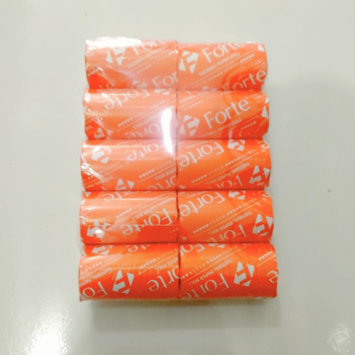 Jual Thermal Paper Roll Forte 57x40 Isi 10 Roll (Perpack) | Shopee ...