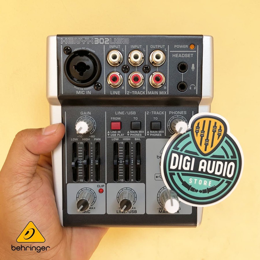 Jual Mixer Audio Mini Behringer 302USB 2 Channel dengan USB Audio ...