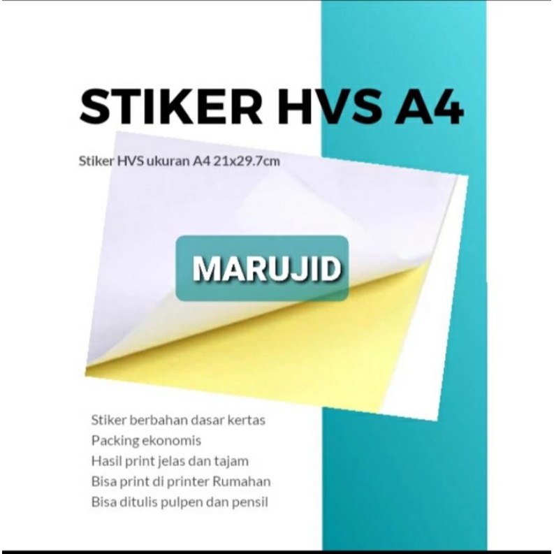 Jual Kertas Sticker HVS A4 High Quality | Shopee Indonesia