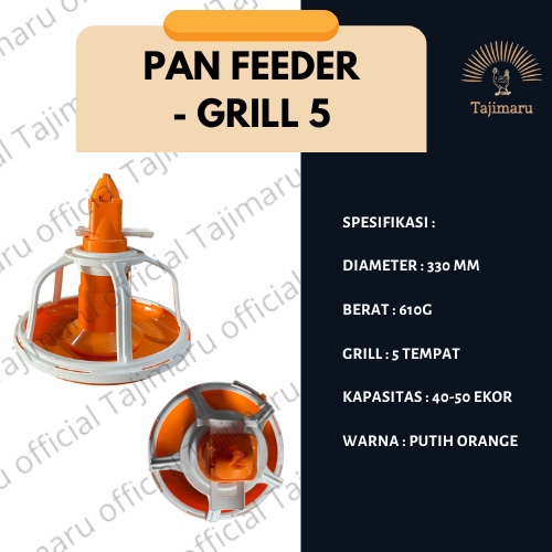 Jual PAN FEEDER ORANGE NEWLINE TEMPAT PAKAN MAKAN NAMPAN AYAM OTOMATIS | Shopee Indonesia