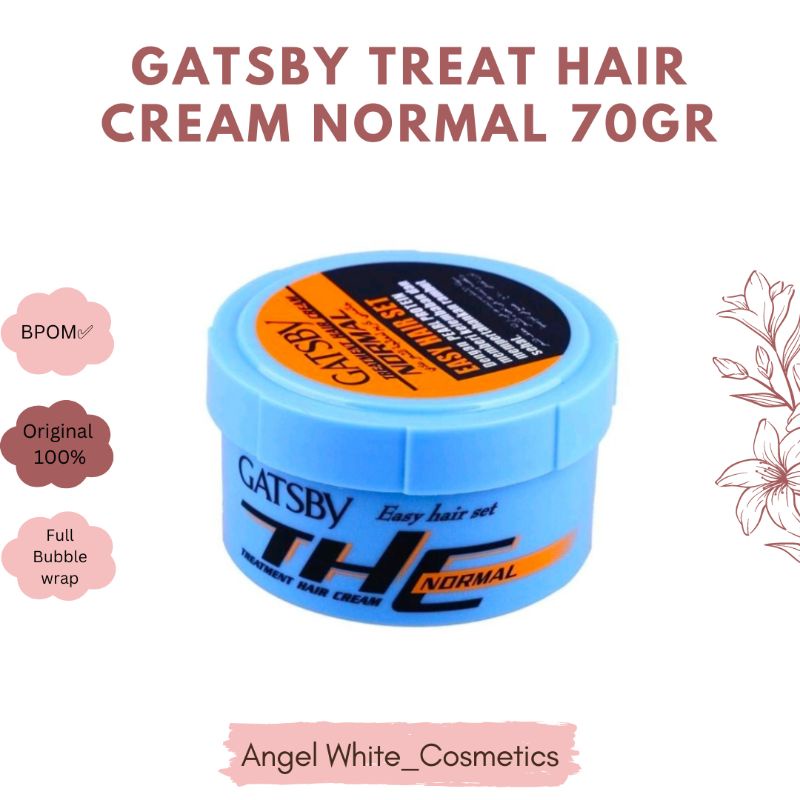 Jual ORIGINAL 100% GATSBY TREAT HAIR CREAM NORMAL 70GR | Shopee Indonesia