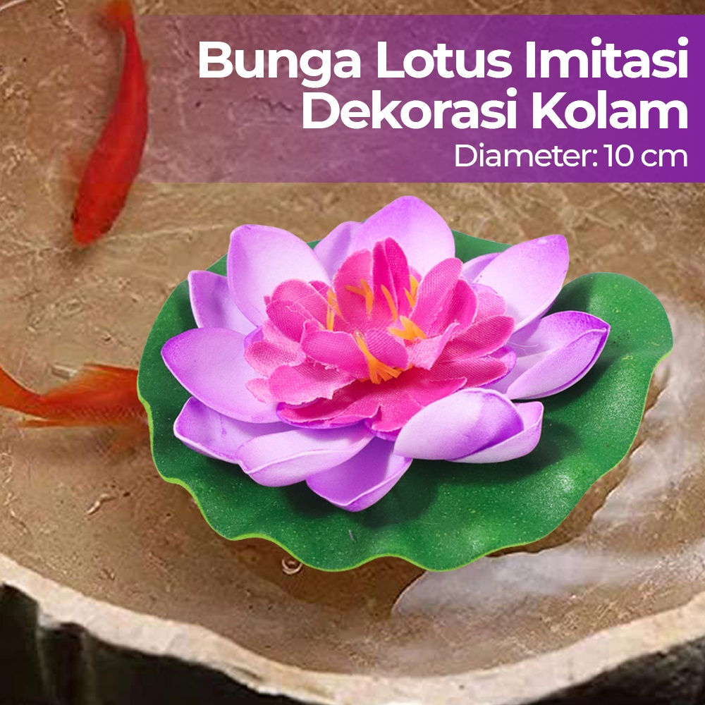 Jual Bunga Teratai Lotus Dekorasi Kolam Taman - Bunga Air Artificial | Shopee Indonesia