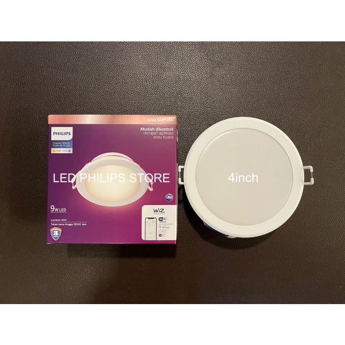 Jual PHILIPS SMART WIFI WIZ LED DOWNLIGHT 9W 9WATT - TUNABLE WHITE | Shopee Indonesia