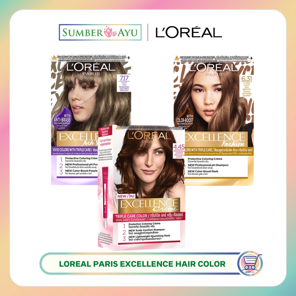 Jual Loreal Paris Excellence Hair Color | Shopee Indonesia