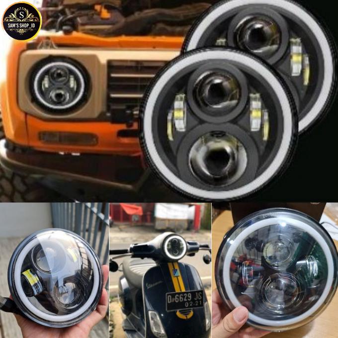 Jual PROMO Original Lampu Daymaker 7 Inch LED Headlight Waterproof ...