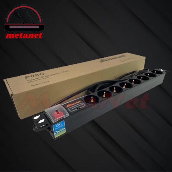 Jual Kitarack P08G 1U Rackmount PDU 8 Outlet|1U 8 Outlet Germany Socket 19" | Shopee Indonesia