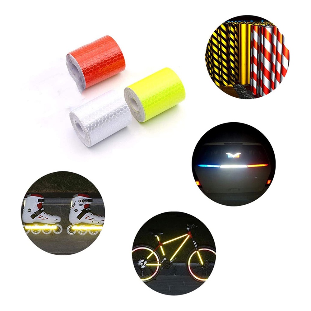 Jual Stiker Reflektif Multifungsi Warning Strip Tape 5x100 cm - Yellow ...