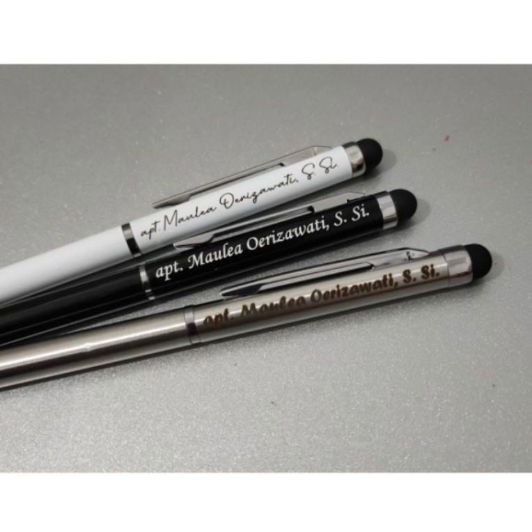 Jual Free Custom Pulpen Custom - Pen Custom - Pulpen Stylus 2in1 - Pen ...
