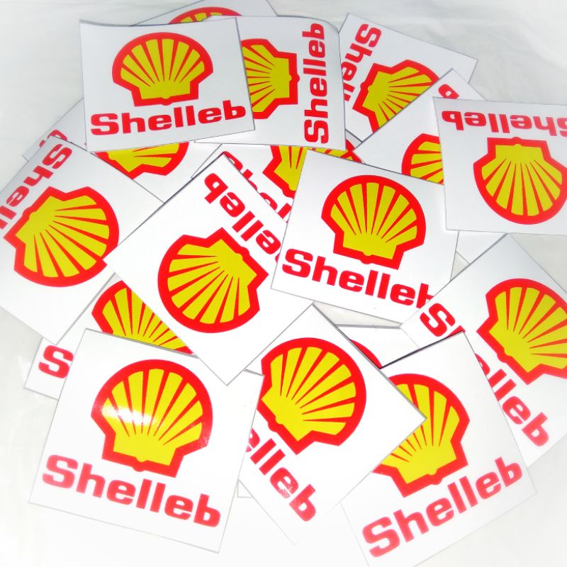 Jual stiker logo shell sticker shelleb stiker dashboard stiker tengki ...