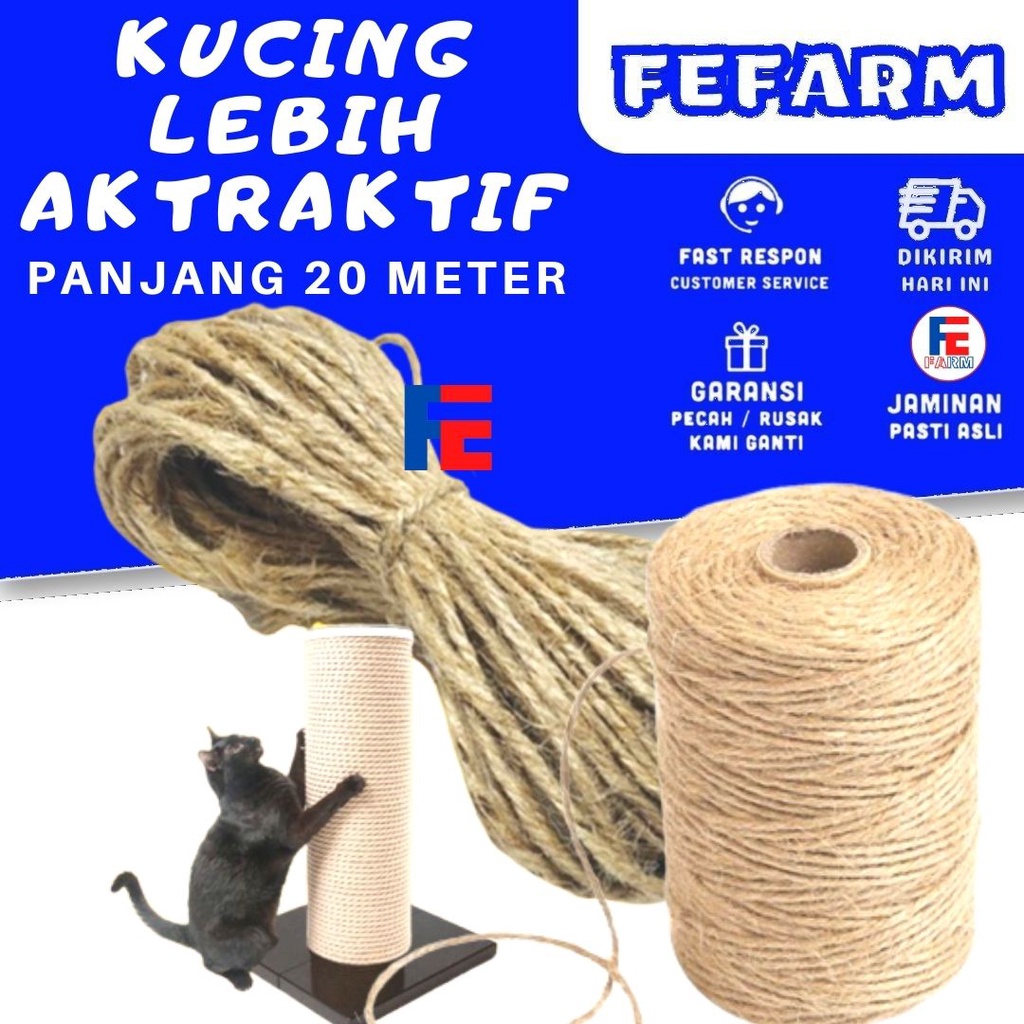 Jual TALI GONI - Tali Cakaran Kucing Garukan Kucing Mainan Kucing Cat ...