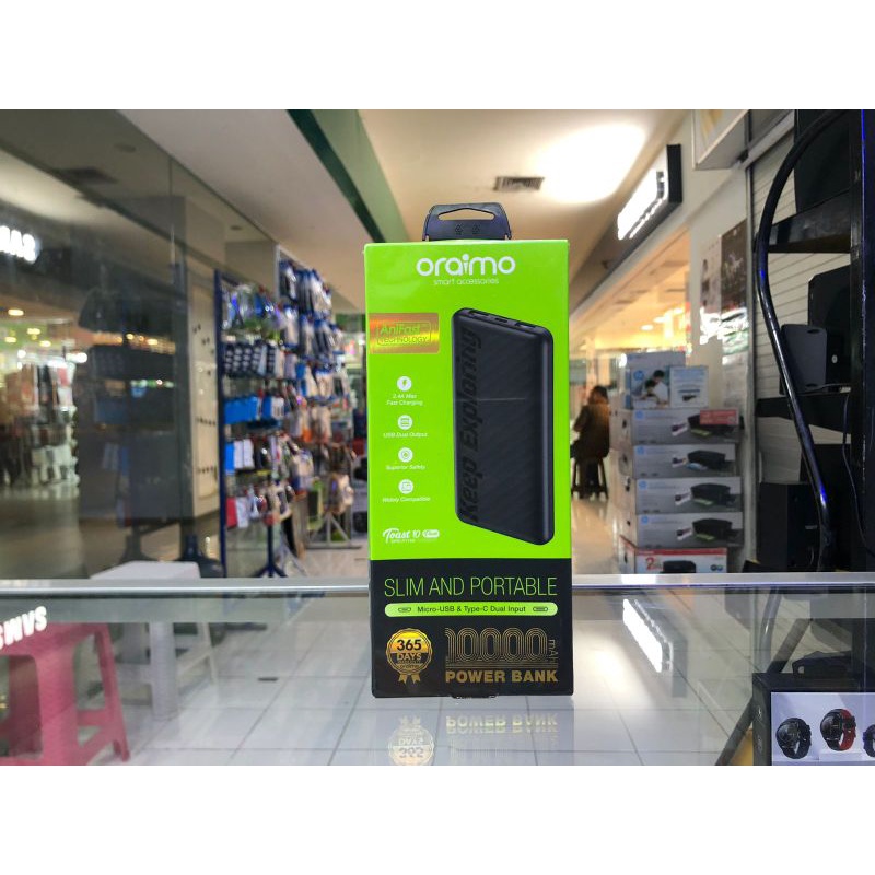 Jual Power Bank Oraimo OPB-P118D 10.000mAh | Shopee Indonesia