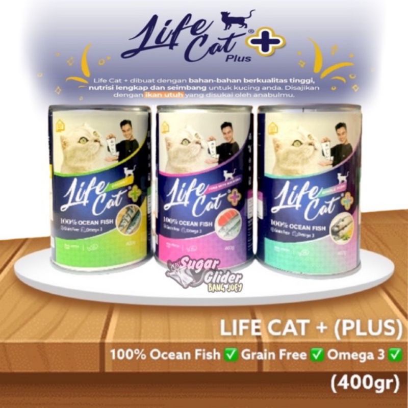 Jual Life Cat Plus Makan Kucing Basah Kaleng Wet Food 400gr | Shopee ...