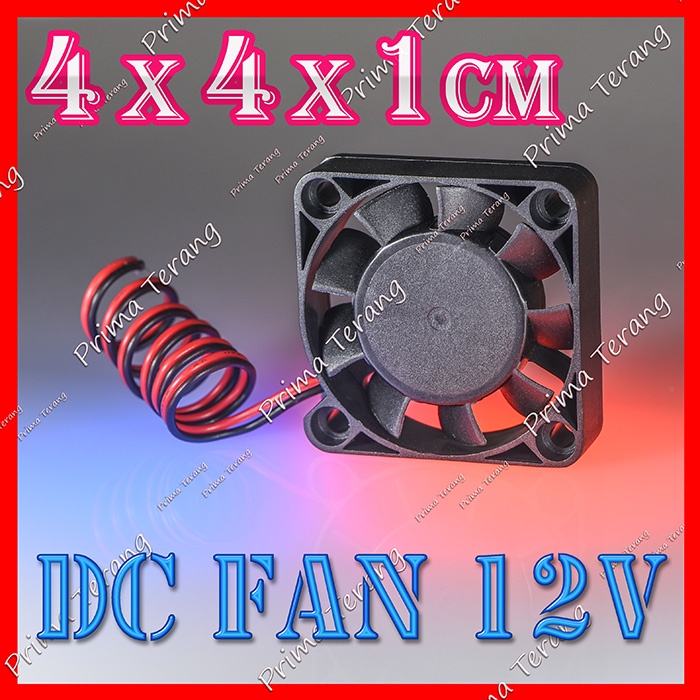 Jual 4x4 cm Cooling Fan 12V DC Kipas Mini Pendingin 4 x 4cm | Shopee ...