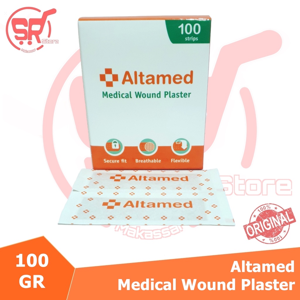 Jual Plester Luka Altamed Medical Wound Plaster isi 100 Strips ( SR ...