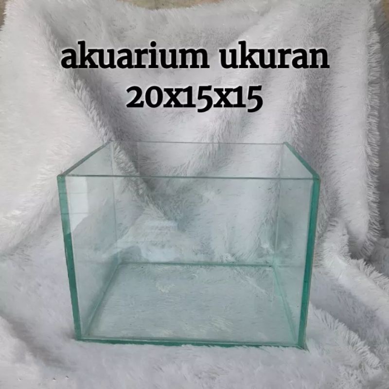 Jual Soliter kaca 20x15x15 Aquarium tempat ikan chana, cupang, guppy ...