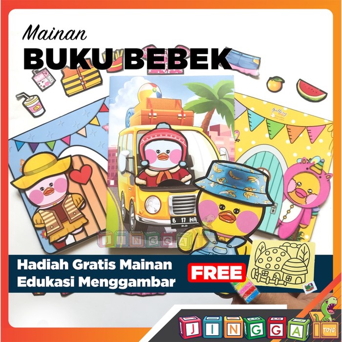 Jual BEBEK KERTAS VIRAL MAINAN EDUKASI ANAK PAPER DUCK BOOK LANGSUNG ...