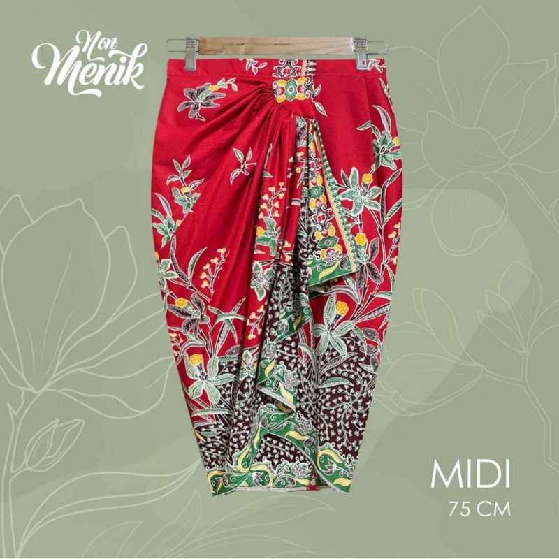 Jual ROK LILIT BATIK MERAH ETNIK PERANAKAN | Shopee Indonesia