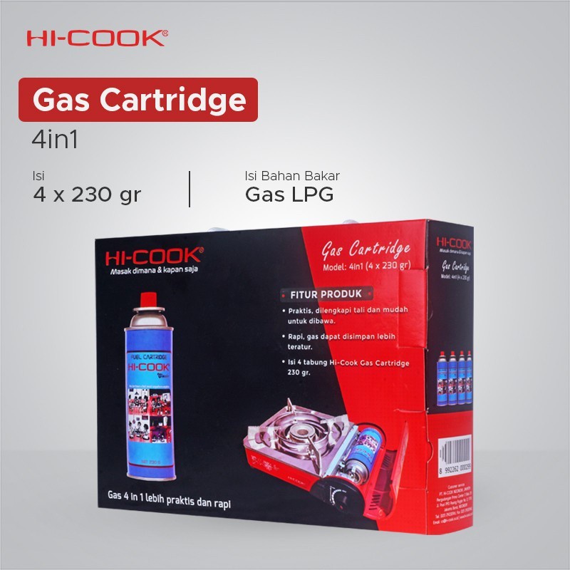 Jual Hi-Cook Gas Cartridge / gas portable 4in1 | Shopee Indonesia