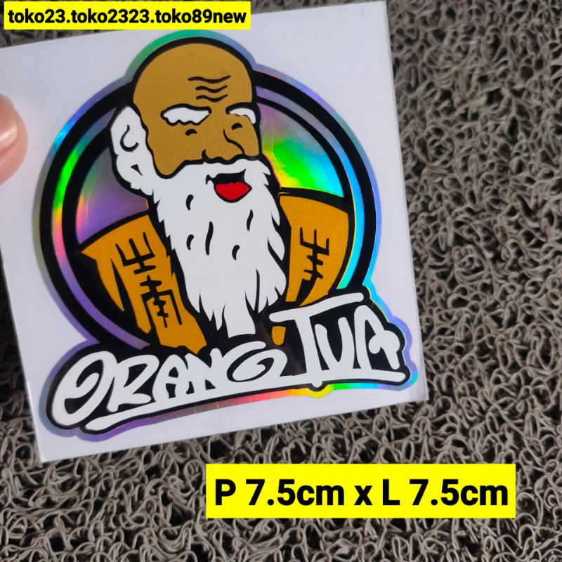 Jual STIKER CUTTING MOTOR STICKER ORANG TUA HOLOGRAM | Shopee Indonesia
