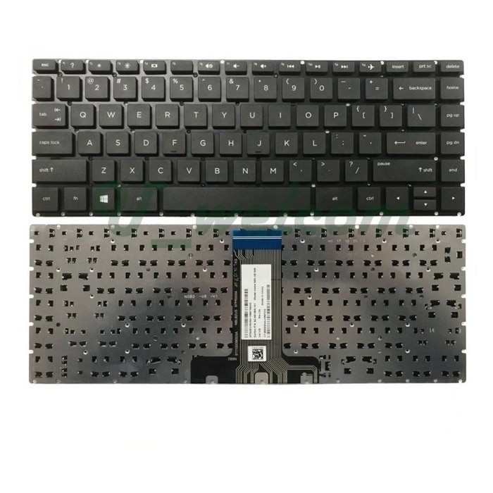 Jual Keyboard Laptop HP 14CF, 14S-CF, 14S-DK, 14-DK, 14-DG Black US ...