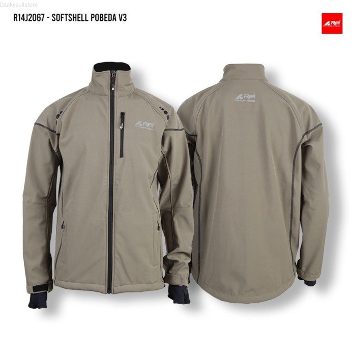 Jual Jaket Gunung Pria Softshell Pobeda V3 Arei Outdoorgear - Olive, L ...
