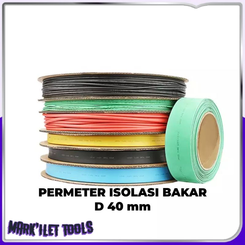 Jual isolator panas menyusut / heat shrink tube selongsong bakar warna ...
