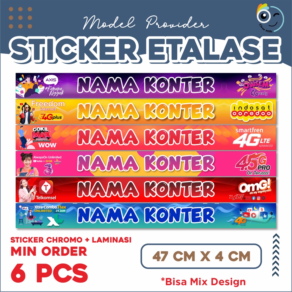 Jual Sticker Etalase Konter / Stiker counter / Sticker konter Murah ...
