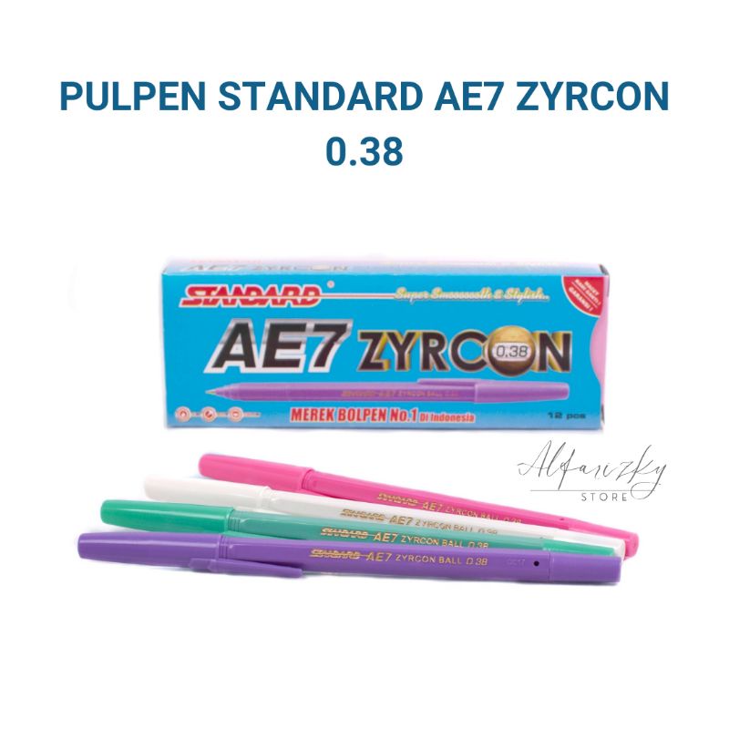 Jual Pulpen Standard AE7 ZYRCON 0.38 - Bolpen Ballpoint | Shopee Indonesia