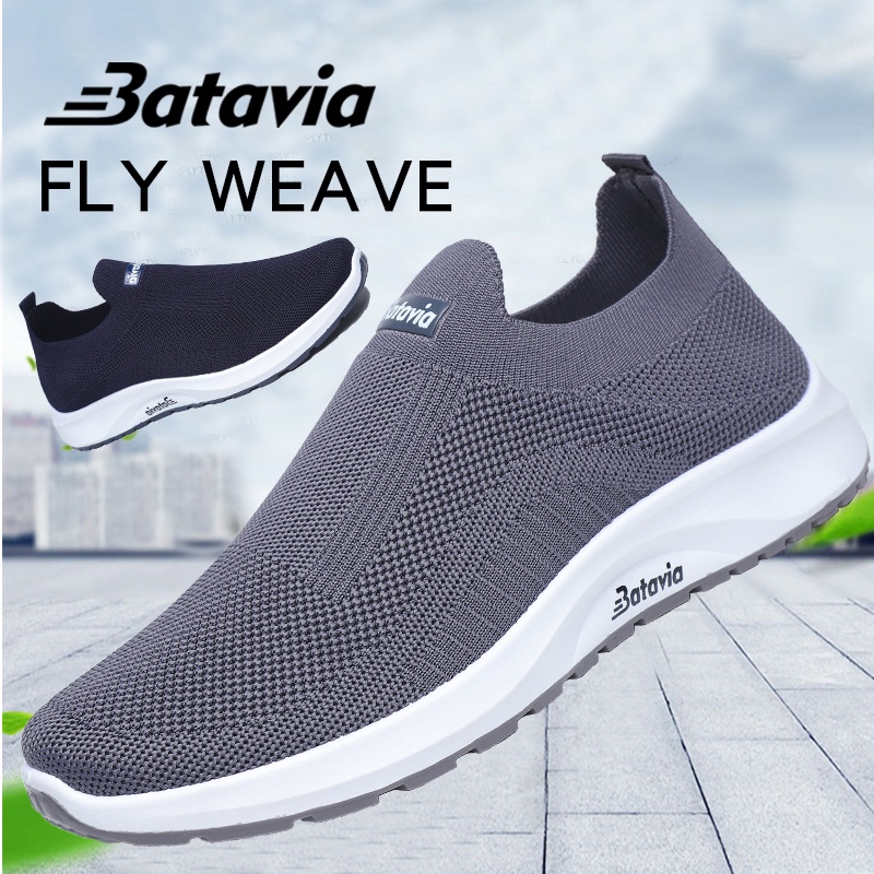 Jual Batavia Baru Pria Kanvas Sepatu Rajutan Sepatu Pria Nyaman ...