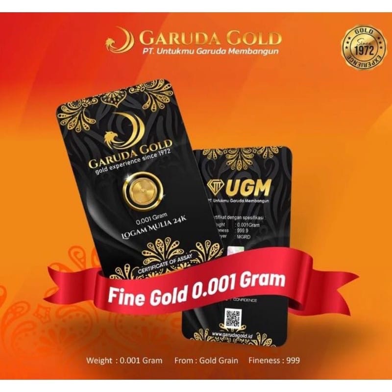 Jual Garuda Gold 0,001gram // Logam Mulia 24k // Emas Batangan ...