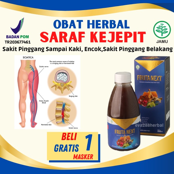 Jual Cara mengobati saraf kejepit di pinggang, bokong, Obat Frutanext Paling Ampuh | Shopee ...