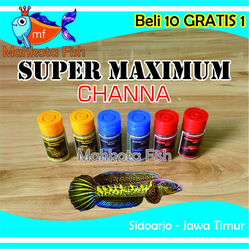 Jual SUPER MAXIMUM Chana | Pelet Ikan Chana | Pakan Warna Chana ...