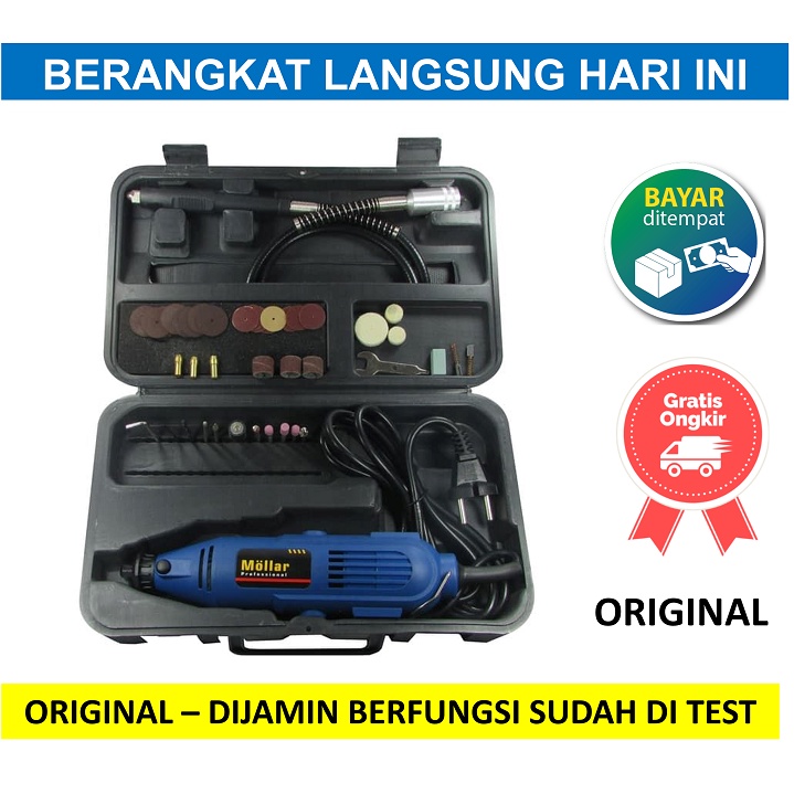 Jual Mini Die Grinder Set 40 Pcs Mollar Tuner Set Gerinda Bor Mini Cun ...