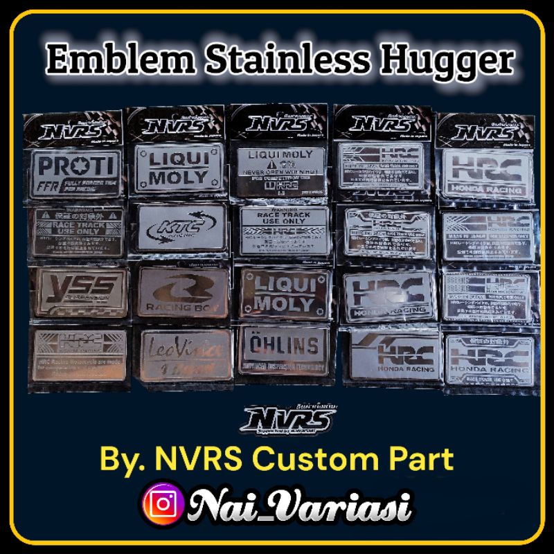 Jual EMBLEM Stainless Hugger Vario 125/150 | Shopee Indonesia
