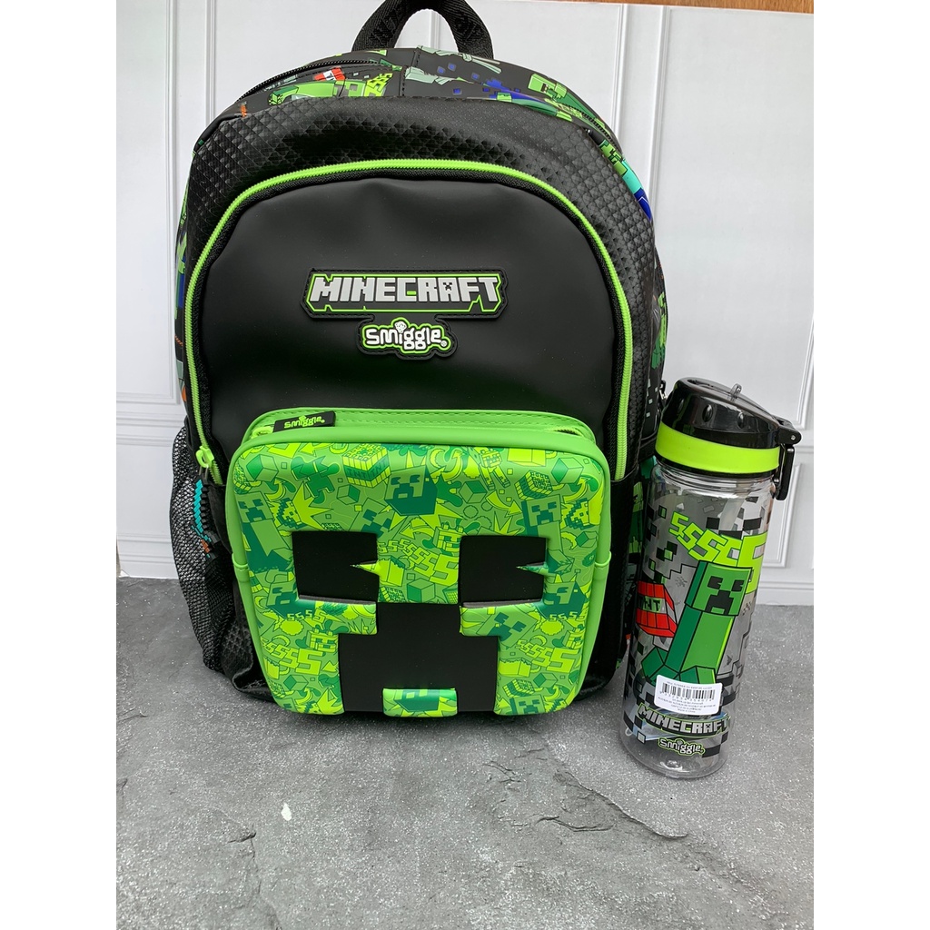 Jual SMIGGLE X MINECRAFT BACKPACK BOTTLE SET - SET TAS RANSEL SMIGGLE ...