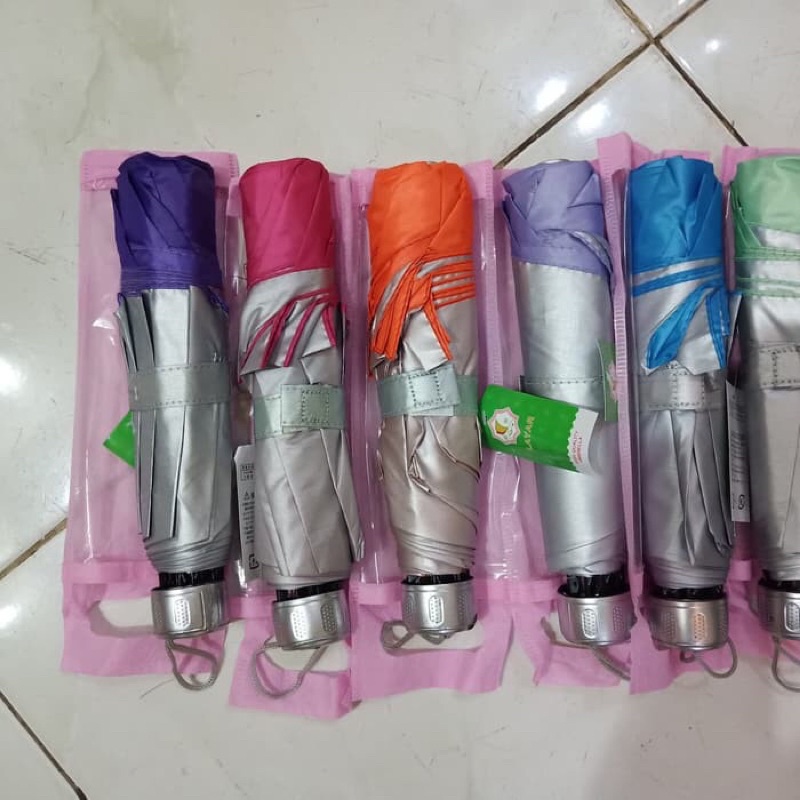 Jual Payung Lipat Polos/ Payung Lipat Mini/Payung Lipat Anti UV/Payung ...