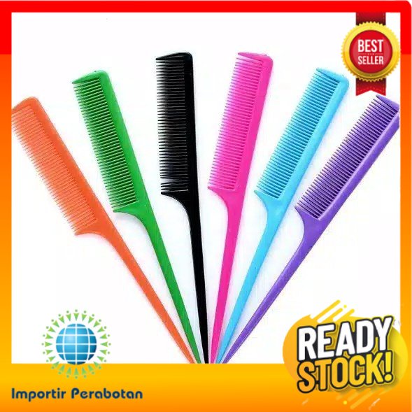 Jual IMP -I115- Sisir Sasak Warna - Sisir Sasak Plastik Polos Warna ...