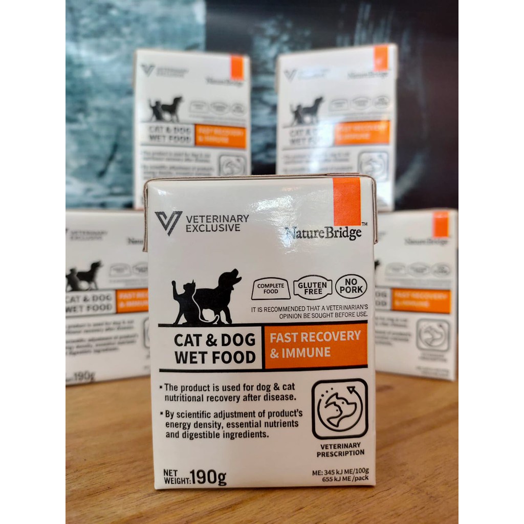 Jual Nature Bridge FAST RECOVERY For DOG & CAT Wet Food 190Gr / Makanan ...
