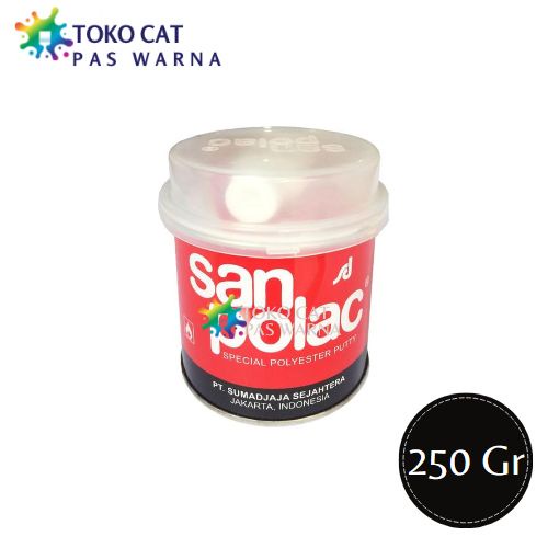 Jual Dempul SANPOLAC SPECIAL POLYESTER PUTTY + HARDENER 250 Ml | Shopee ...