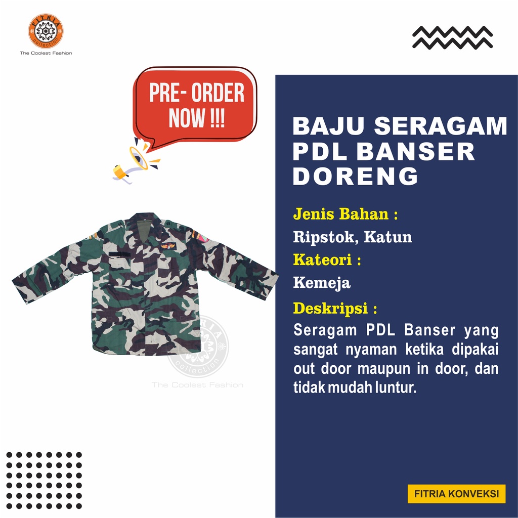 Jual Baju Seragam PDL Banser Doreng | Shopee Indonesia