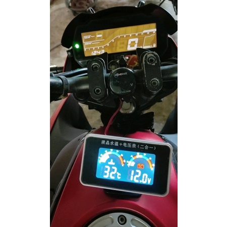Jual voltmeter plus indikator suhu radiator mesin | Shopee Indonesia