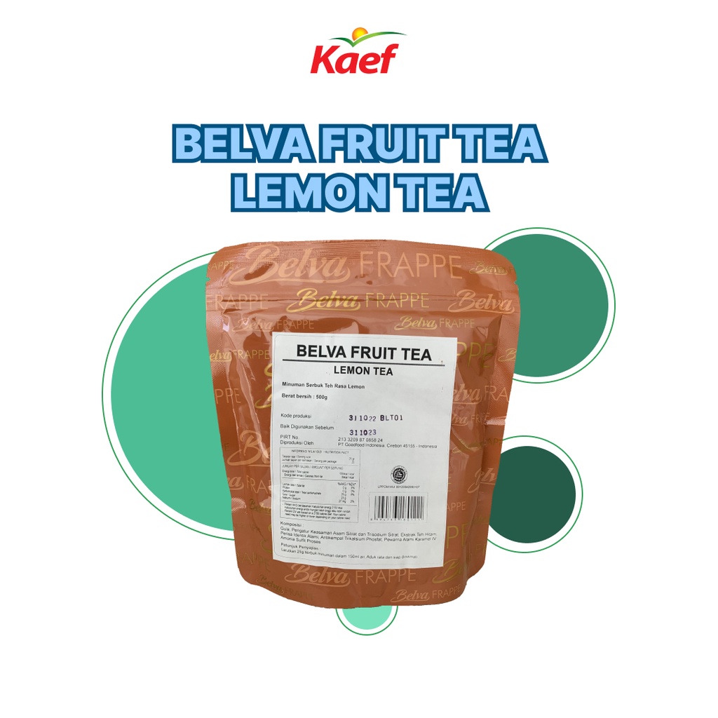 Jual Belva Fruit Tea Rasa Lemon Tea Minuman Bubuk 500 gram | Shopee ...
