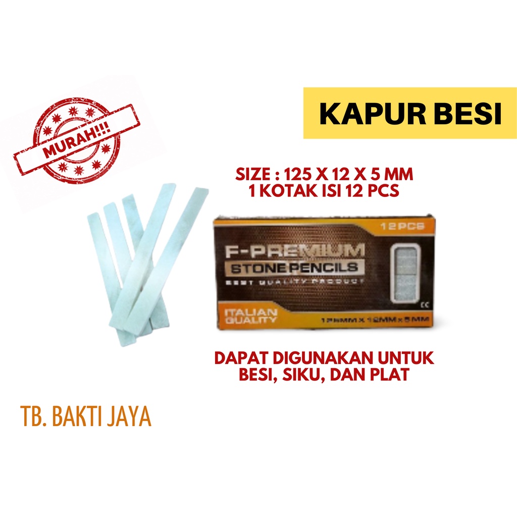 Jual Kapur Besi Ferrari Putih Stone Pencil Isi 12 Pcs | Shopee Indonesia