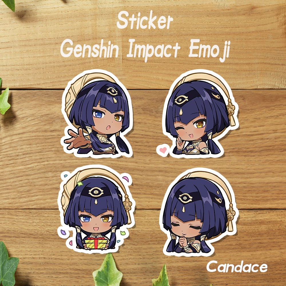 Jual Stiker Genshin Impact Emoji Sticker Vinyl / Sticker Set Genshin ...