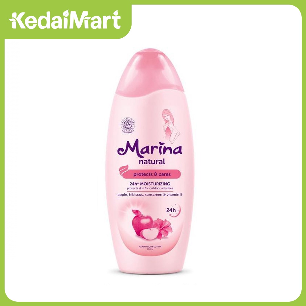 Jual Marina Body Lotion Nat. Protect & Cares Botol 350 / 335 ml ...