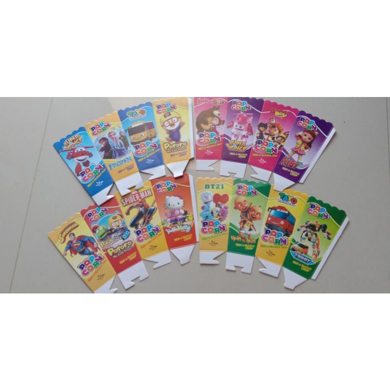 Jual Kertas popcorn / Tempat Popcorn UK 12x6 murah 50 pcs | Shopee ...