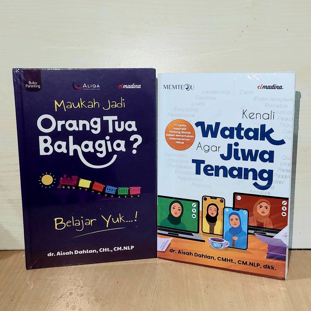 Jual Paket Buku Dr Aisyah Dahlan Kenali Watak Agar Jiwa Tenang & Maukah Jadi Orang Tua Bahagia ...
