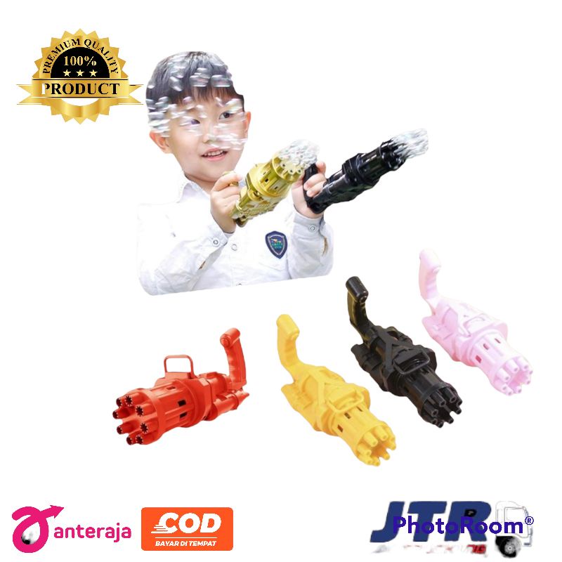 Jual 0Bubble Gun Mainan Anak Gatling Electric Tembakan Pistol Balon ...