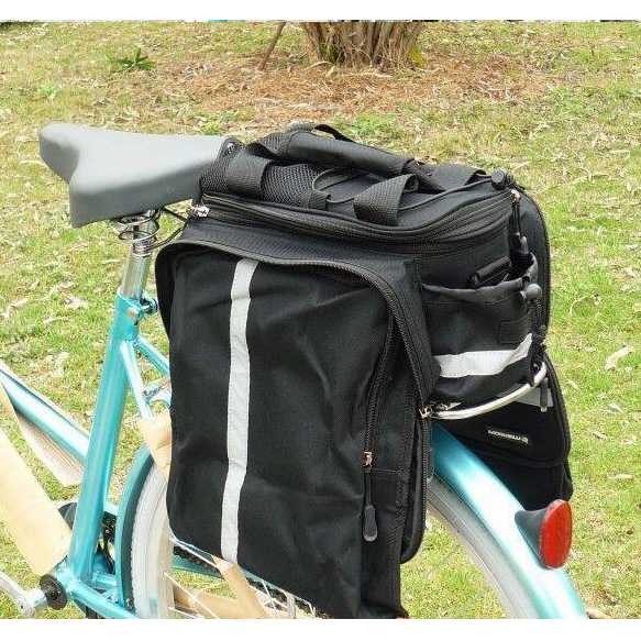 Jual Tas pannier panier sepeda touring 3 in 1 | Shopee Indonesia